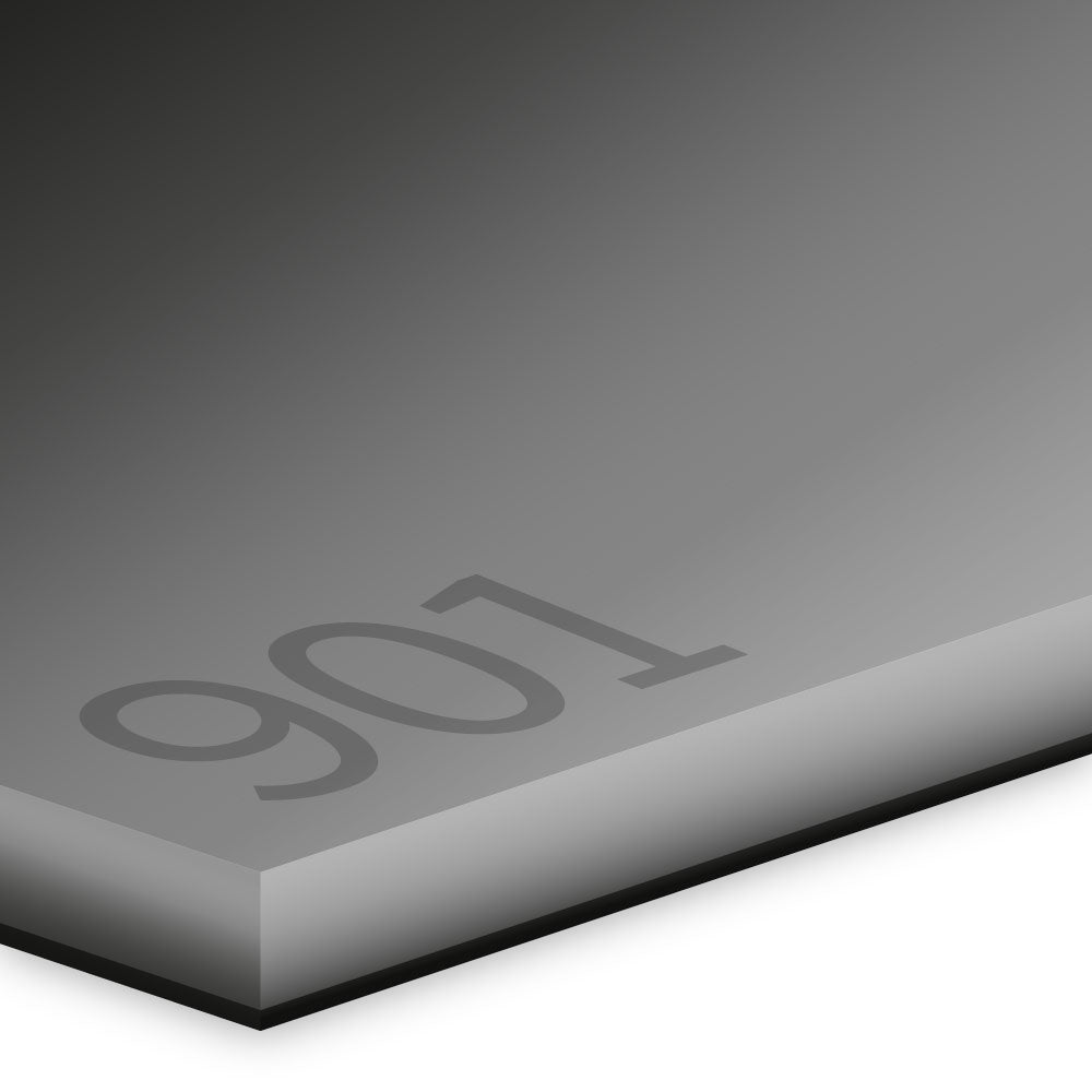 1.6mm Clear on black LaserREVERSE laser engraving laminate ref 901